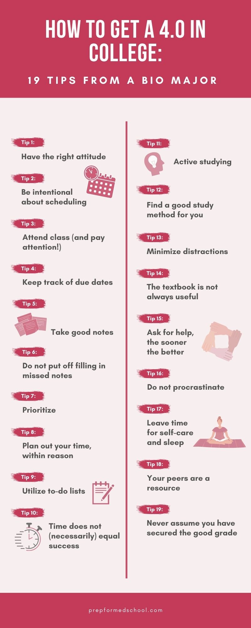 How To Get A 4.0 In College: 19 Tips from a Bio Major - Prep For Med School